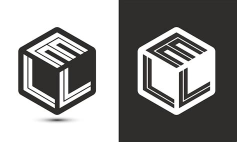 Premium Vector Ell Letter Logo Design With Illustrator Cube Logo