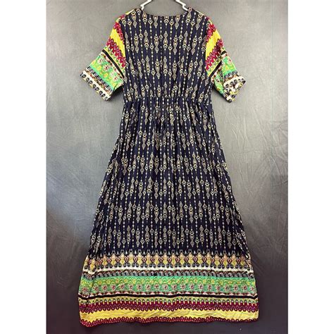 Shein Womans 2xl Maxi Dress Colorful Paisley Print Boho Cottage Grailed
