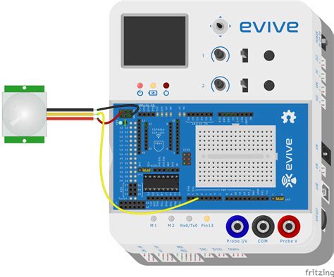 Using Pir Motion Sensor With Evive And Pictoblox Stempedia Education