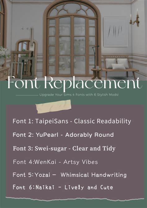 Font Replacement For Sims Best Sims Mods