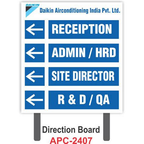 Direction Board Manufacturer Supplier In Alwar Rajasthan India