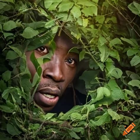 Man Hiding In The Bushes