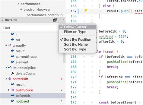 Visual Studio Code Sports New Grid Layout And Outline View