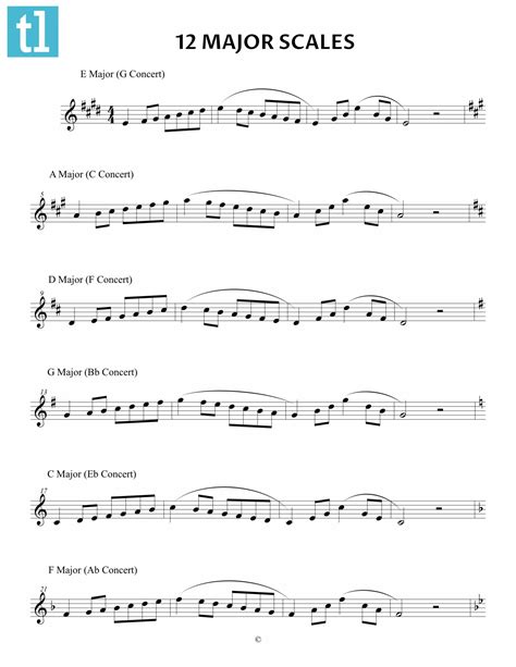 The Complete Alto Sax Fingering Chart Teds List