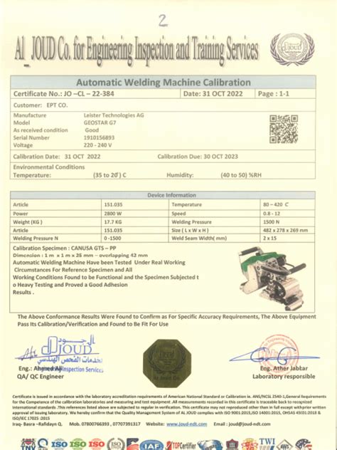 Hdpe Liner Machine Calibration 2 Pdf