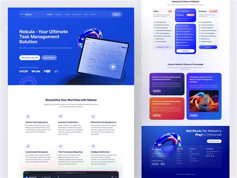 Task Management Application Landing Page Design By Nazmul Haque Shanto