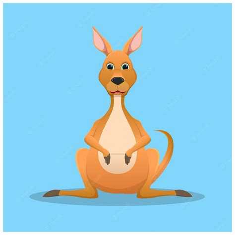 Kangaroo Mascots Clip Art Library
