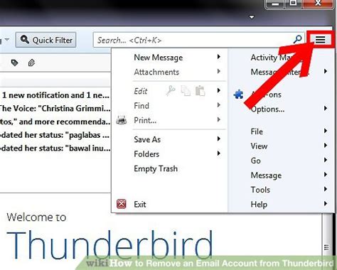 How To Remove An Email Account From Thunderbird 4 Steps