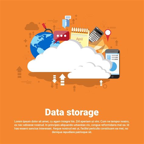 Premium Vector Cloud Computing Database Storage Services
