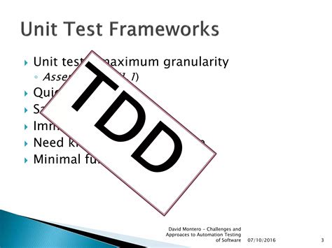 Challenges And Approaches To Automating Testing Of Software PPT
