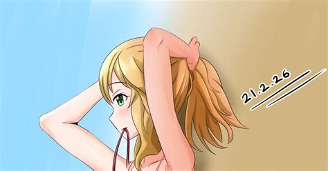 アイドルマスターシンデレラガールズ 髪を直している桃華 Cobbedcornのイラスト Pixiv