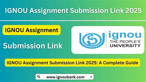 Ignou Assignment Submission Link 2025 A Complete Guide