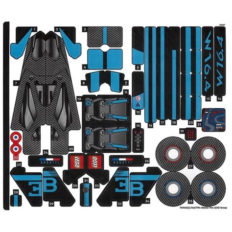 Stickers Lego® Technic Bugatti 42162