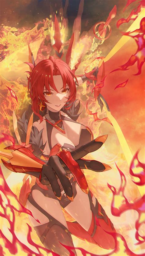 Toroe02 Murata Himeko Murata Himeko Vermillion Knight Honkai Series Honkai Impact 3rd