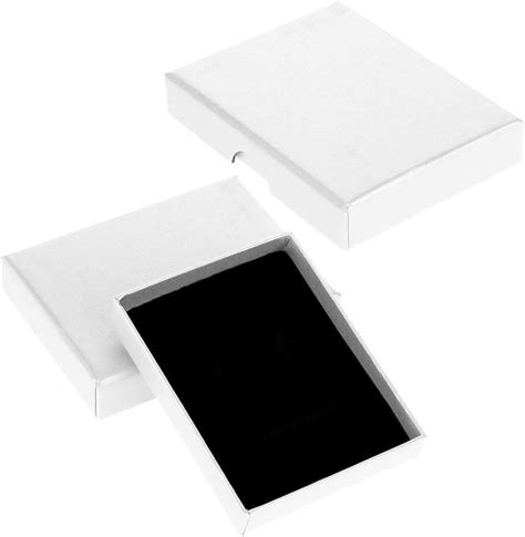 2 Pièces Petite Boîte Cadeau de Bijoux Collier Bracelet Boucles D