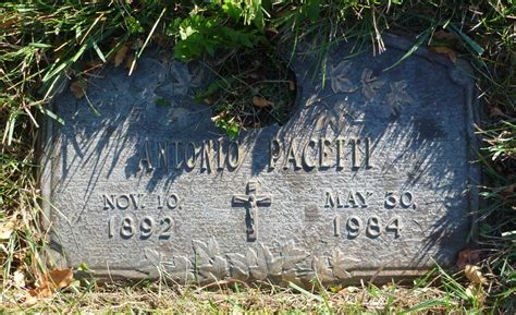 Antonio Pacetti 1892 1984 Mémorial Find A Grave