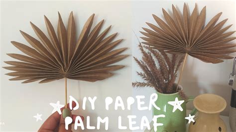 DIY Paper Palm Leaves Plam Leaf Craft How To Make Paper Palm Leaves Easy Paper Palm Leaf
