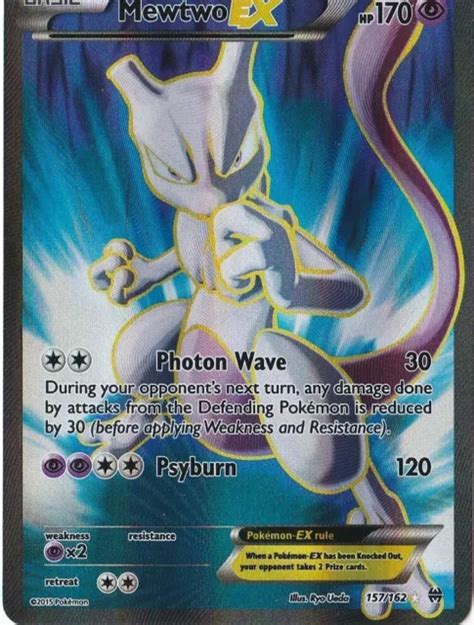 MEWTWO FULL ART Ex Xy Breakthrough Pokemon Mint PicClick AU