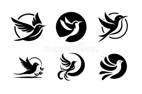 Bird Vector Silhouette Art Illustration Bundle Stock Vector