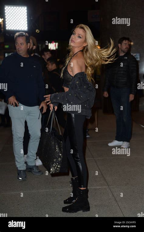 Victorias Secret Model Stella Maxwell Attended Pre Show Fittings At
