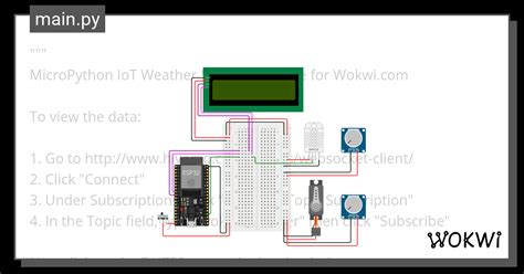 modified micropython mqtt weather logger esp32 copy wokwi esp32