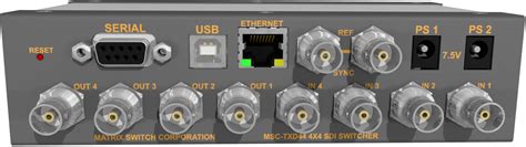 Matrix Switch MSC TXD L Input Output G SDI Video Router With Button Panel
