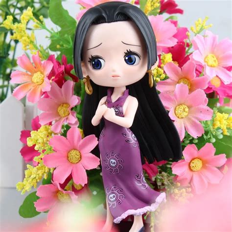 Anime One Piece Q Posket Boa Hancock Purple Ver Sexy Pvc Action