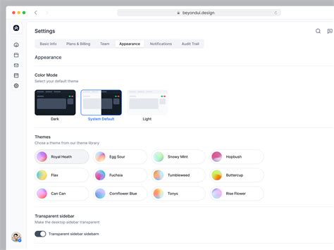 Appearance Settings By Beyond Ui On Dribbble