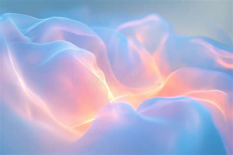 Soft Pastel Colors Create an Ethereal Effect in a Swirling Abstract Formation Stock Illustration ...