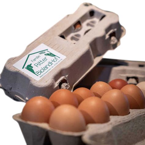 Bio Eier 6 Stück Familie Ritter Biolandhof