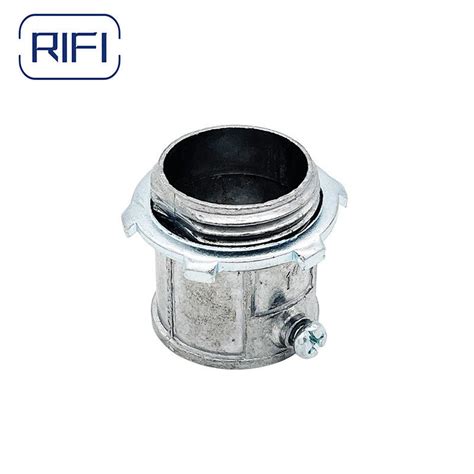 Electrical Emt Conduit Fittings Connectors Zinc Die Cast Silver Color