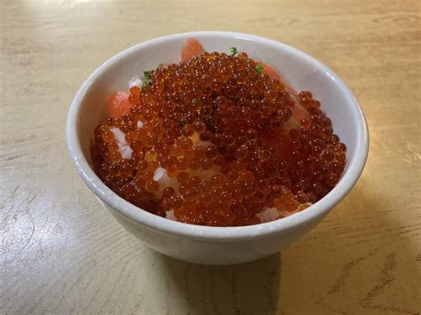 イクラ丼完成 かめや釣具