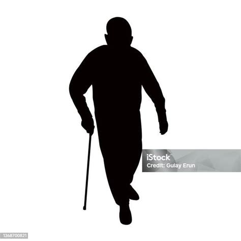 노인 워킹 바디 실루엣 벡터 노인 남자에 대한 스톡 벡터 아트 및 기타 이미지 노인 남자 실루엣 걷기 Istock