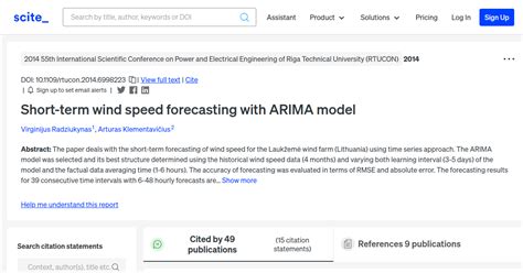 Short Term Wind Speed Forecasting With Arima Model