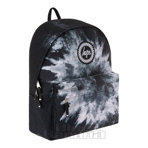 Hype Mono Explosion Black Backpack School Rucksack