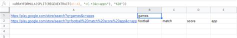 Regex Extract Keywords From Using Queries In Google Sheets