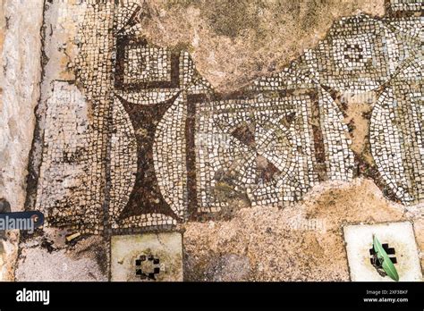 6th Century Byzantine Mosaic Floor Church Of The Annunciation To The