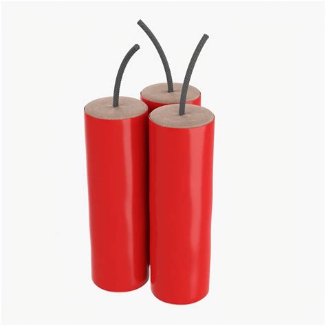 Fireworks Firecracker 02 3d Model Download Hobbies On