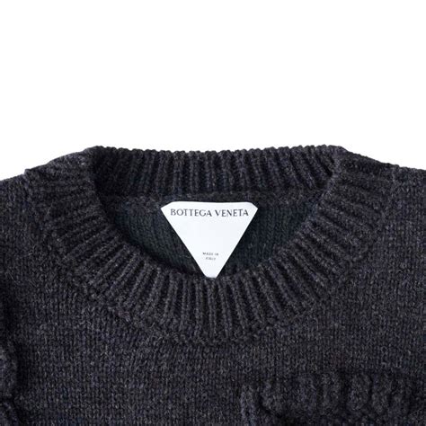 Bottega Veneta ボッテガヴェネタ クルーネック ニット セーター ブラック メンズ 707882 V26t0 1280