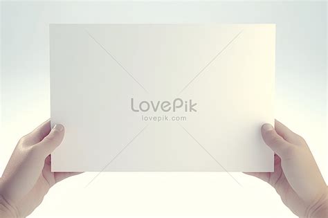 빈 종이를 들고 일러스트 무료 다운로드 Lovepik