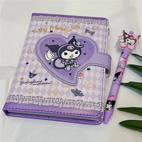 Ruunjoy Sanrio Stationary Kawaii Kuromi My Melody Note Pad Notebook Set