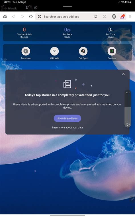 brave tab title bar not loading correctly mobile support brave