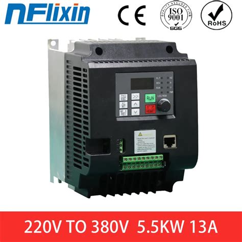 NFLIXIN-9600D-1T3-4KW-Input-220V-1ph-to-Output-380V-3ph-VFD-Variable ...
