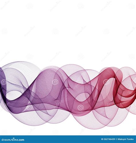 Bright Colorful Wave Wave Pattern Color Abstract Vector Illustration