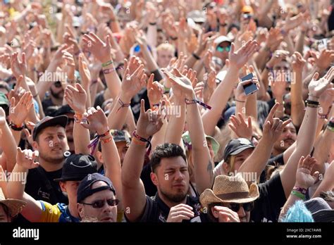 Adenau Germany 7 June 2024 Fans Listen To Royal Blood At Rock Am