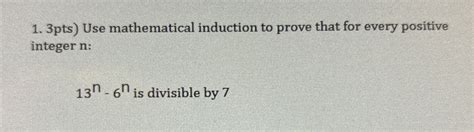 Pts Use Mathematical Induction To Prove That For Chegg
