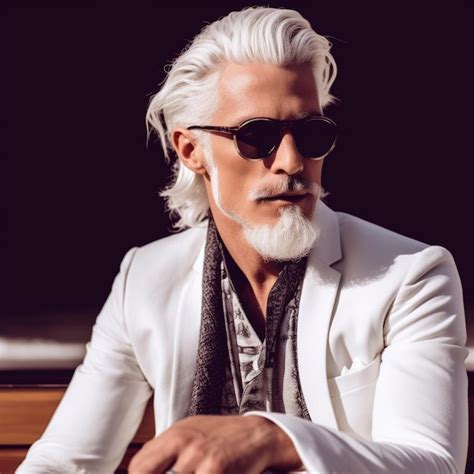 Premium Ai Image A Man Wearing Sunglasses And A White Shirt Is