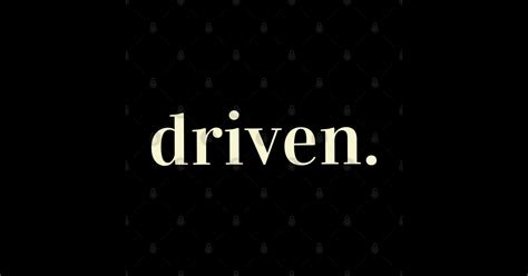 Driven Typography Inspirational Word Retro White Driven Posters