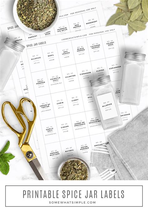 Free Printable Jar Label Templates