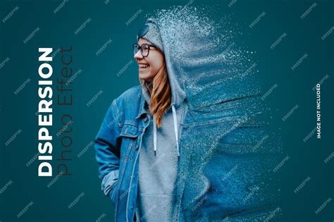 Premium Psd Dispersion Photo Effect Template